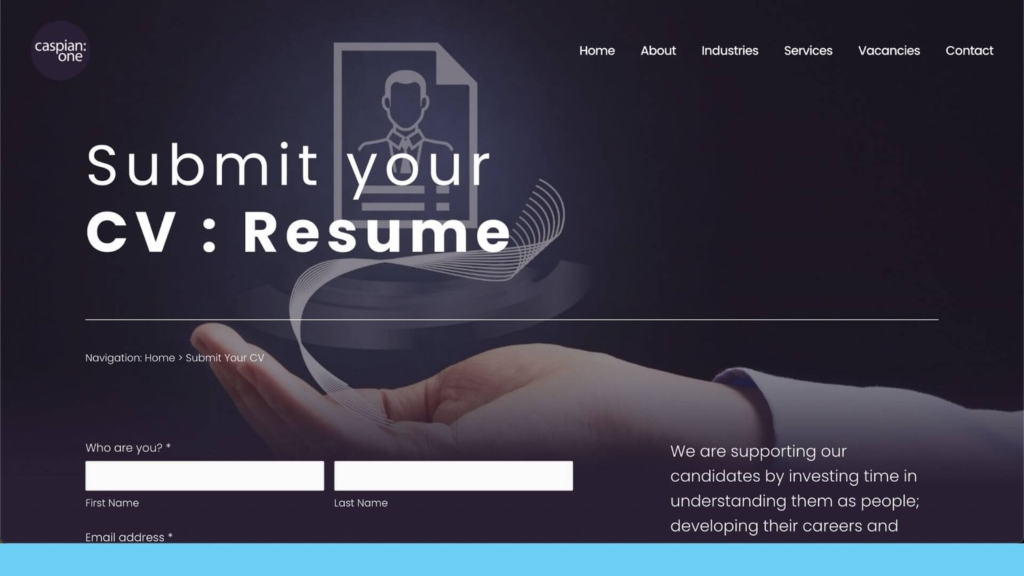 upload your cv Archives » SUBMIT YOUR CV